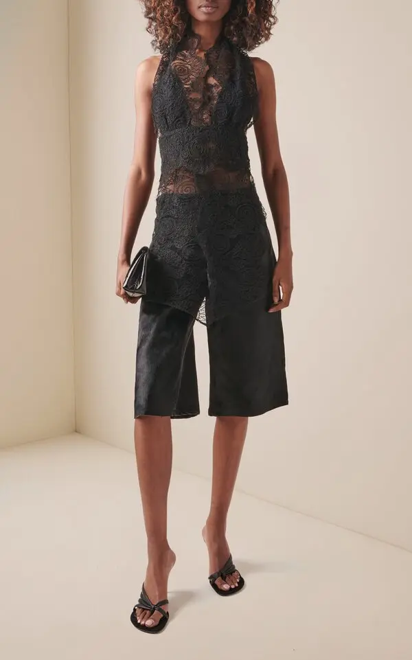 Christopher Esber Elson Haircalf Denim Shorts