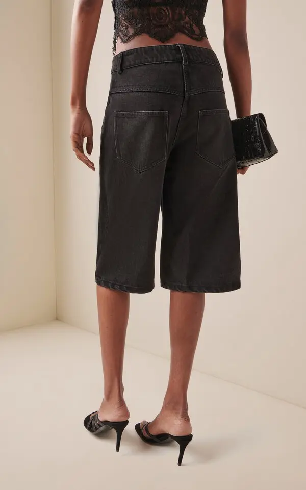 Christopher Esber Elson Haircalf Denim Shorts