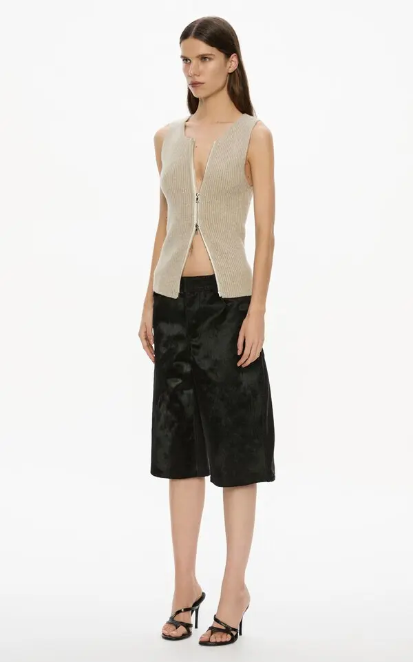 Christopher Esber Elson Haircalf Denim Shorts