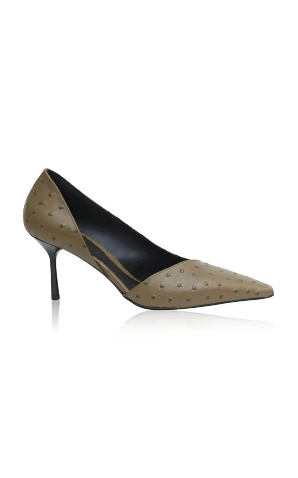 Christopher Esber Embossed Pointed Toe Pumps