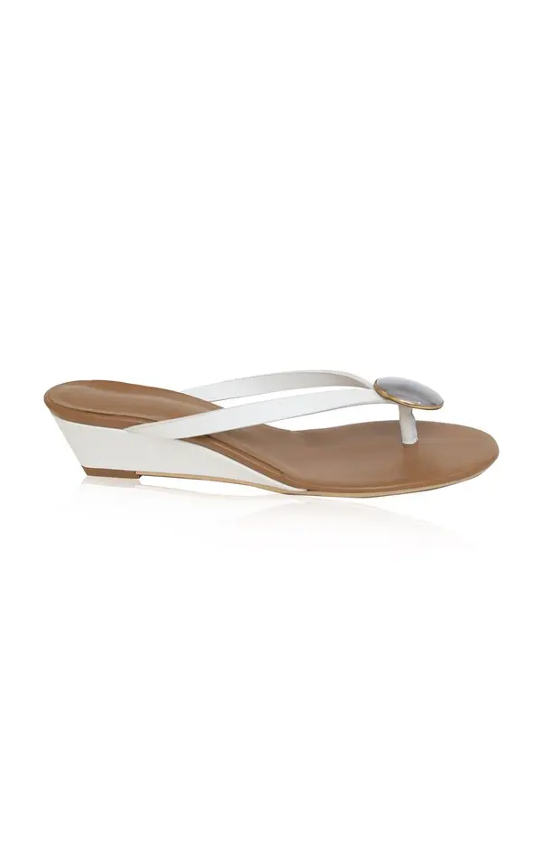 Christopher Esber Aura Quartz Flip Flop Wedge