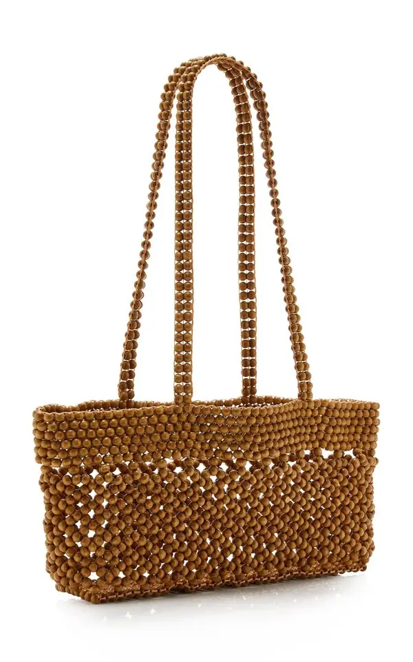 CORDERA Wood-beaded Handbag