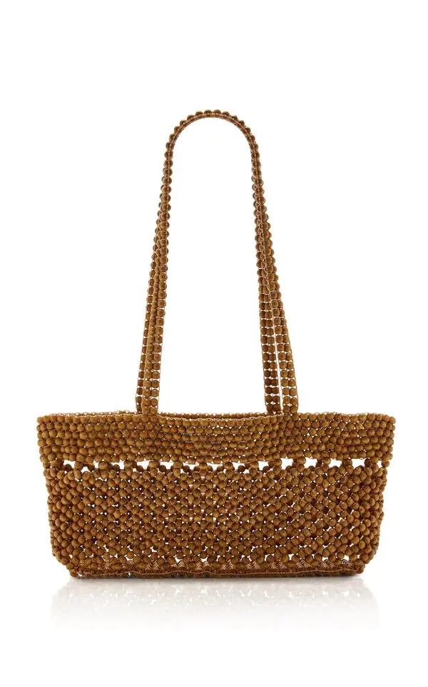 CORDERA Wood-beaded Handbag