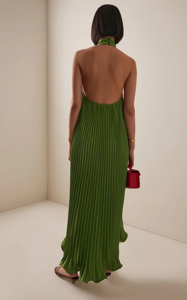 lidee green mini dress L'idee Renaissance Mini
