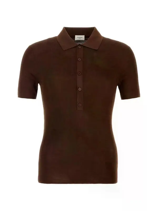 Saint Laurent Buttoned Polo Shirt