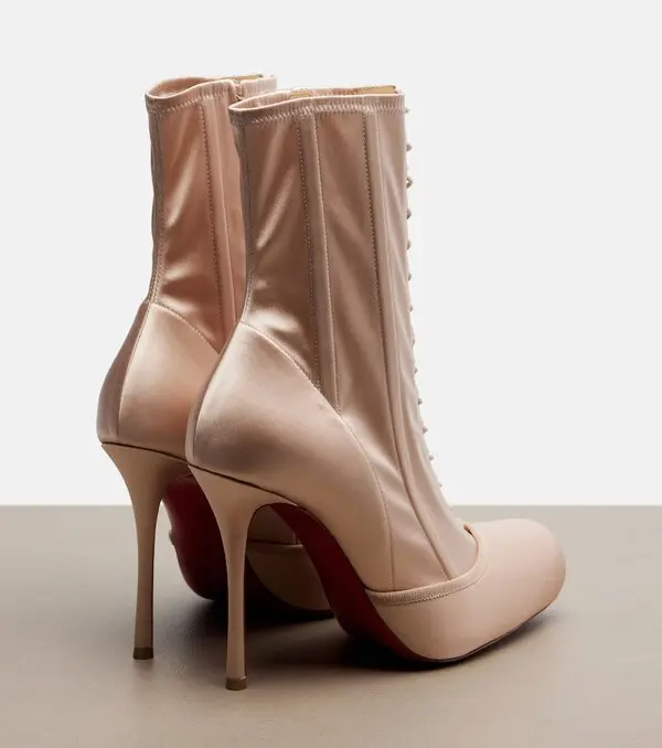 CHRISTIAN LOUBOUTIN Pavlova Crêpe Satin Ankle Boots