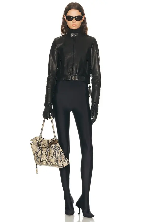 Balenciaga Lace Up Biker Jacket