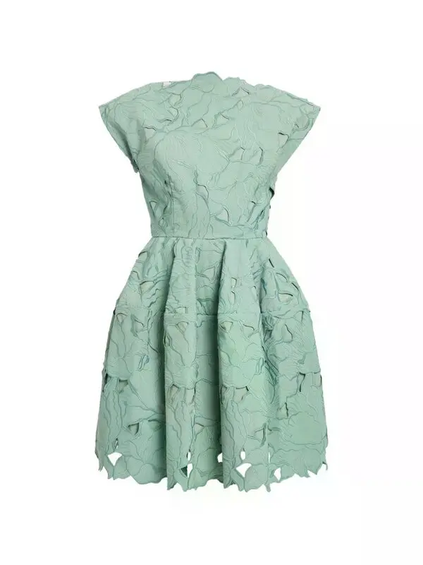 Erdem Embroidered Mini Dress - Green
