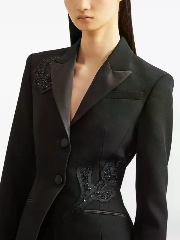 Erdem Single-breasted Embellished Blazer