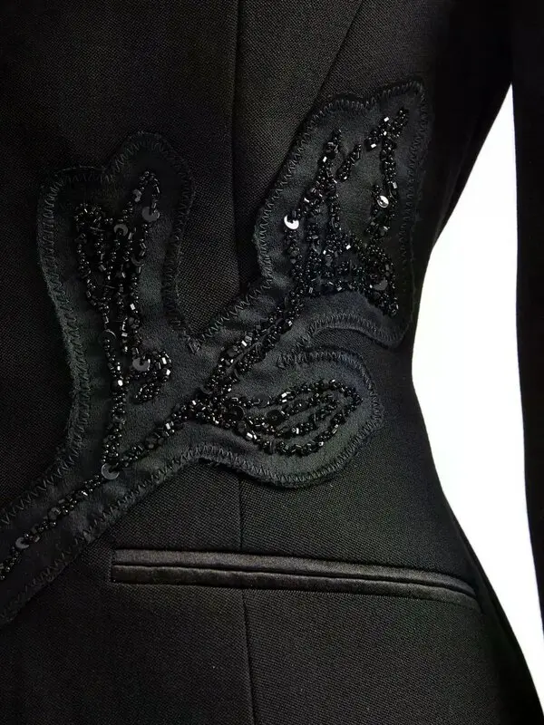 Erdem Single-breasted Embellished Blazer