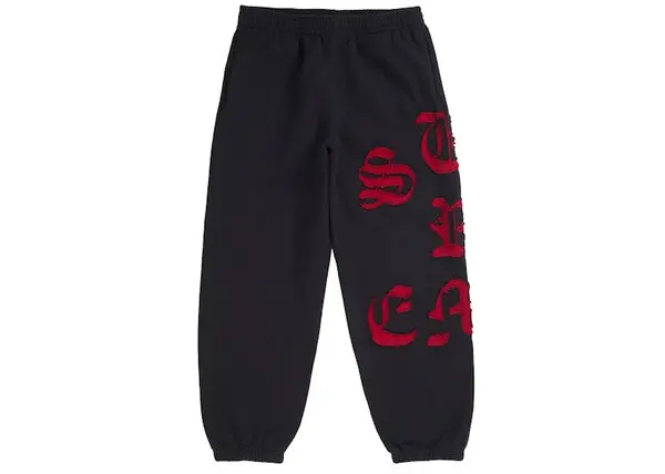 Supreme Cut Out Sweatpant - Black