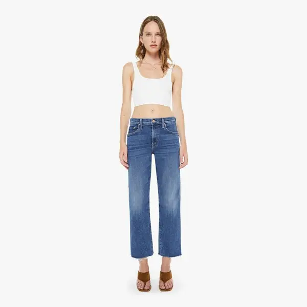 MOTHER The Newbie Ankle Fray Prized Possession Jeans