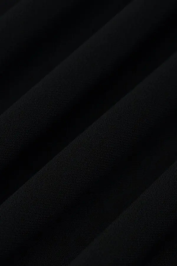 EAVES Greta Polished Crepe Top - Black