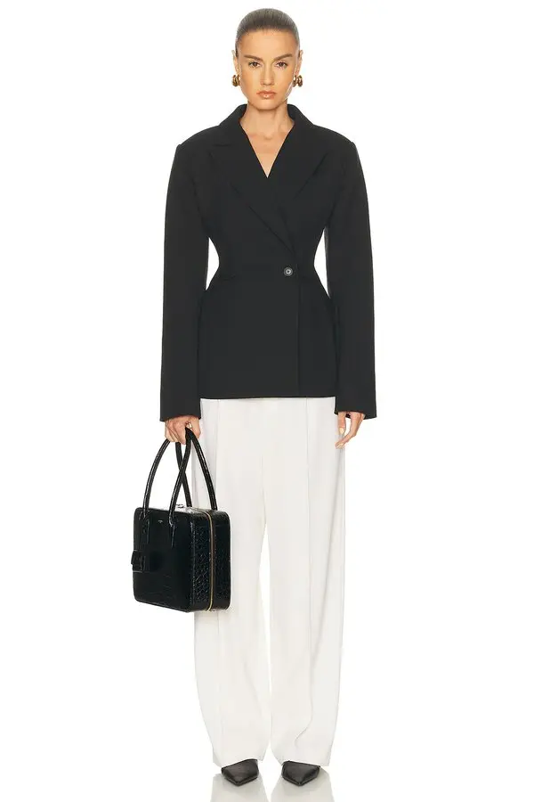 EAVES Kari Classic Suiting Blazer - Black