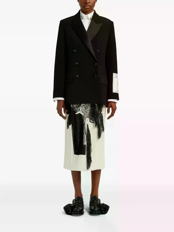 Erdem Wool Double-breasted Blazer