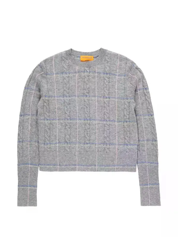 Guest In Residence Check Crew Jumper