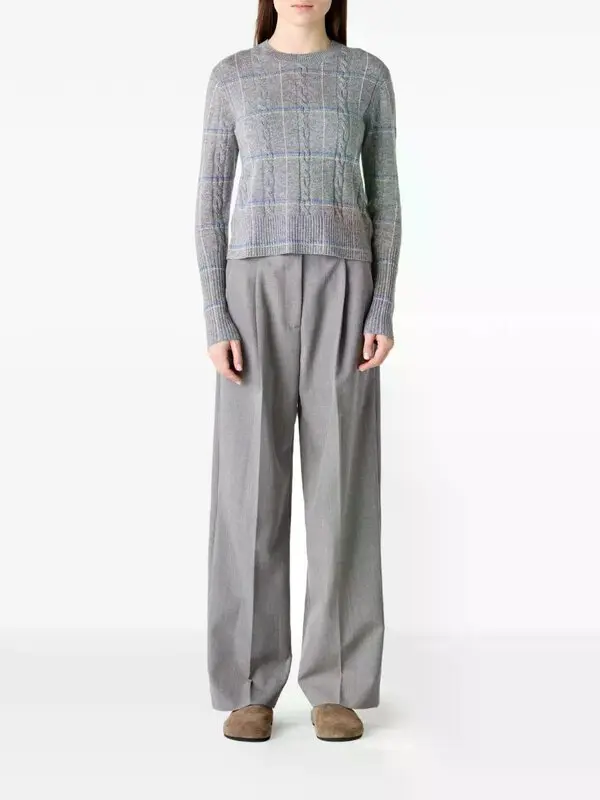 Guest In Residence Check Crew Jumper
