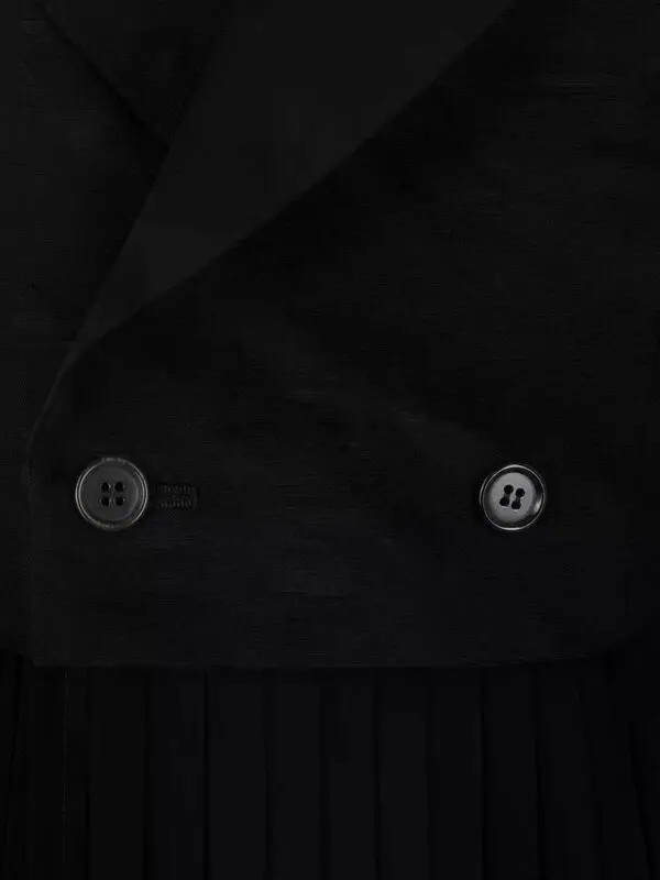 Comme Des Garçons Pleated Button Dress