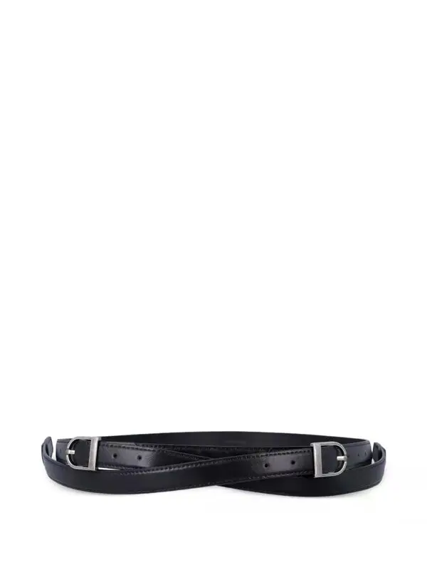 LOW CLASSIC Two-way Buckle Belt - Black