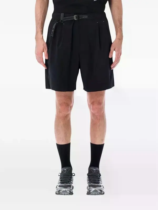 AND WANDER Pleat-detail Shorts