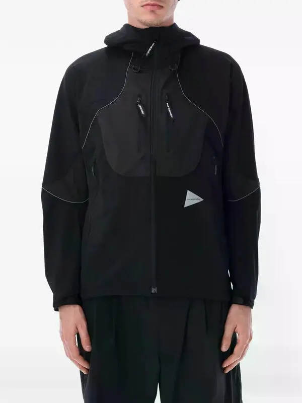 AND WANDER Hooded Zip-up Jacket