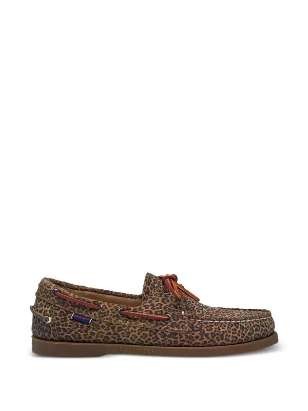 SEBAGO Portland Animal-print Boat Shoes