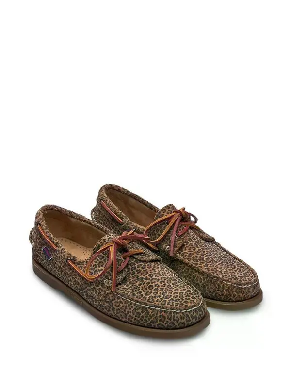 SEBAGO Portland Animal-print Boat Shoes