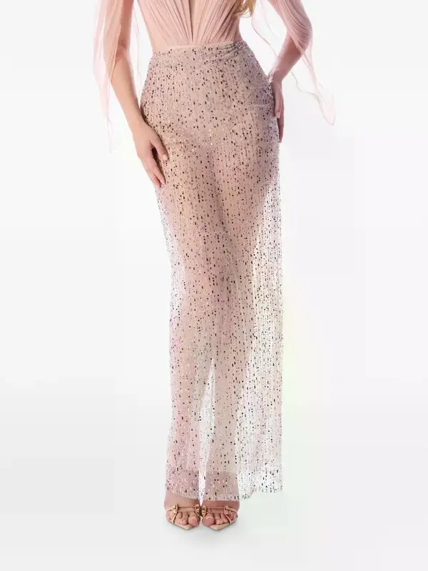 IMROSKA Embellished Maxi Skirt