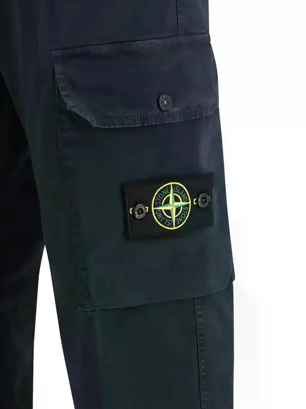 Stone Island Compass-badge Cargo Trousers - Blue