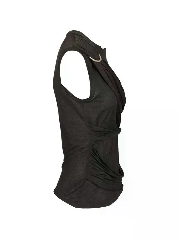 DURAZZI MILANO Draped Ring-detail Top