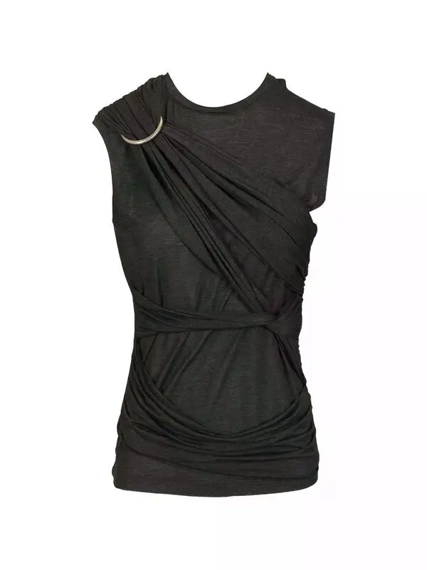DURAZZI MILANO Draped Ring-detail Top