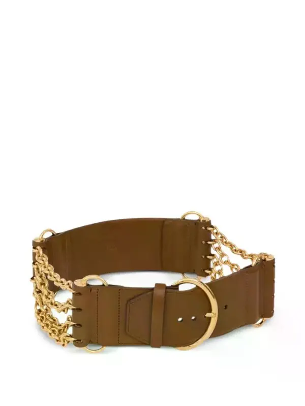 Chloé Chain-detail Belt - Green