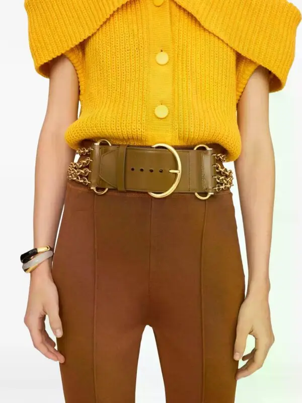 Chloé Chain-detail Belt - Green