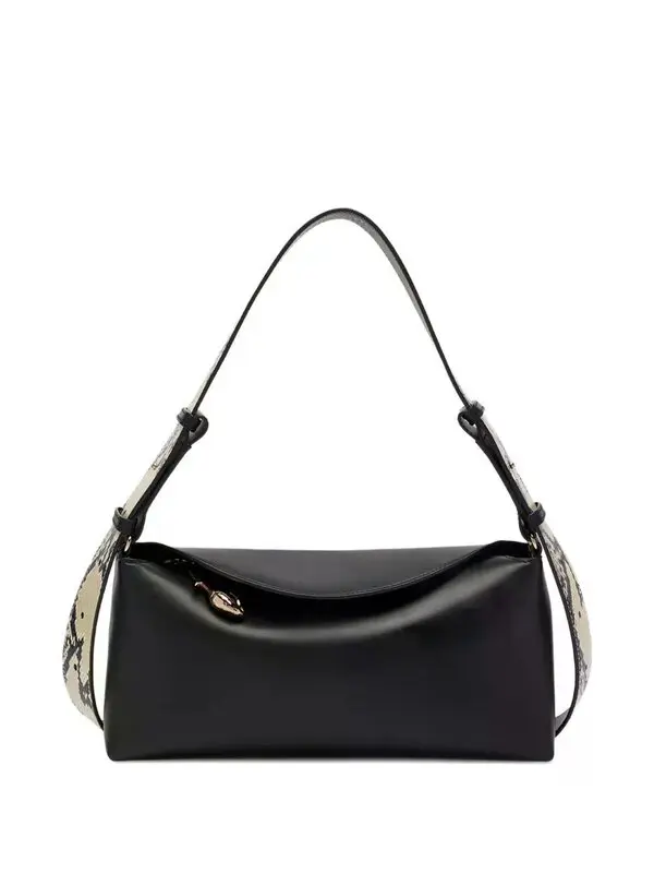 Erdem East West Bloom Shoulder Bag - Black
