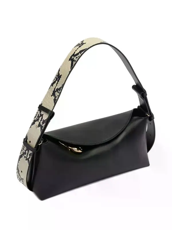 Erdem East West Bloom Shoulder Bag - Black