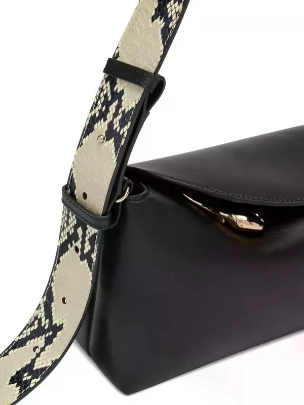 Erdem East West Bloom Shoulder Bag - Black