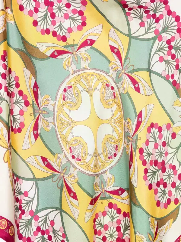 La DoubleJ Graphic-print Silk Shawl