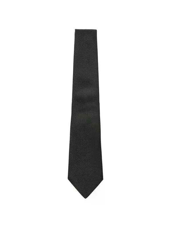 Emporio Armani Textured Tie - Black