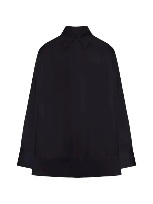TOTEME Soft Tuxedo Shirt - Black