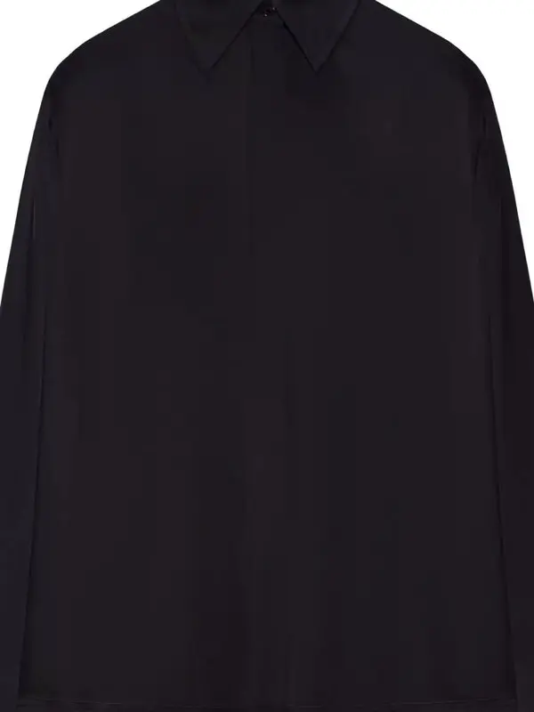 TOTEME Soft Tuxedo Shirt - Black