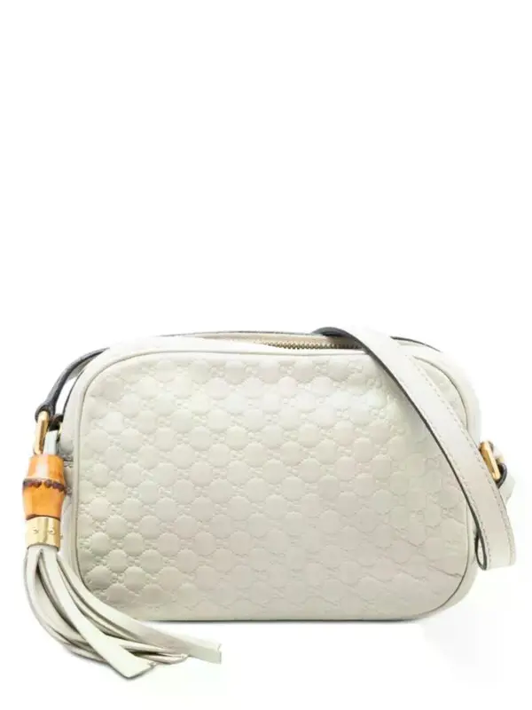 Gucci 2016-2026 Microguccissima Sunshine Disco Camera Bag Crossbody Bag - White