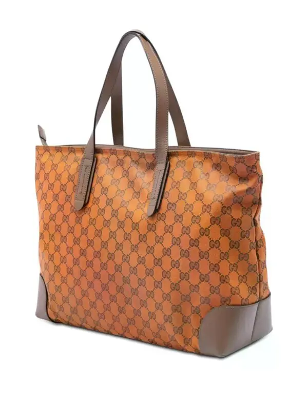 Gucci Gg Canvas Web Tote Bag