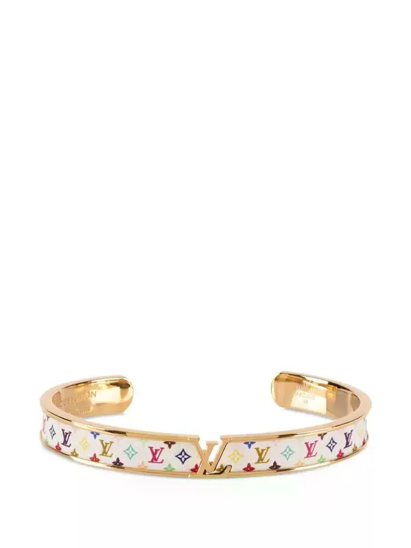LOUIS VUITTON X Takashi Murakami Monogram Cuff Bracelet - Gold
