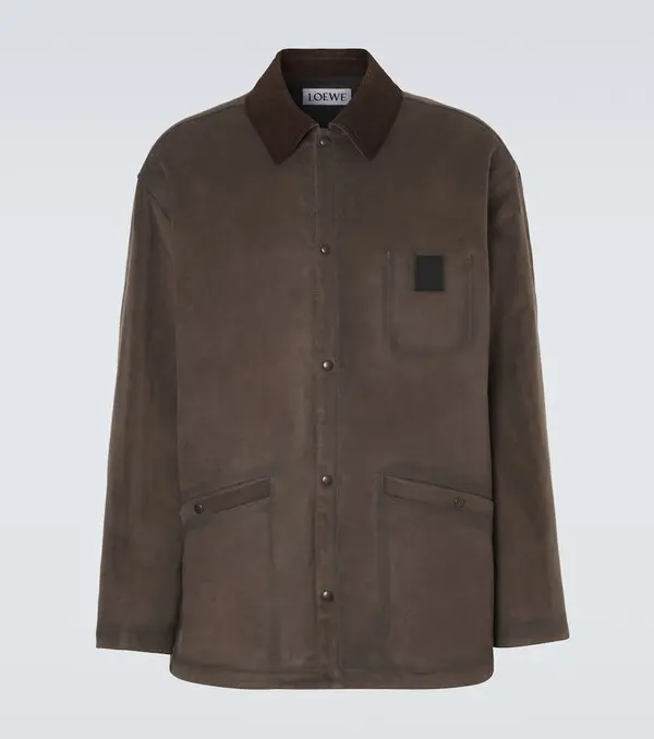 Loewe Suede-trimmed Jacket