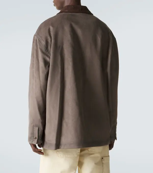 Loewe Suede-trimmed Jacket