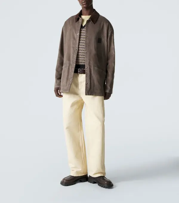 Loewe Suede-trimmed Jacket