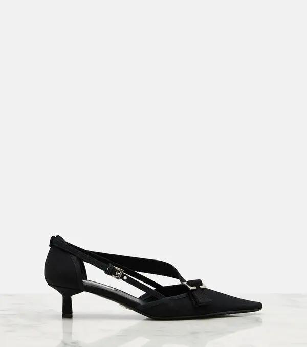 Prada Canvas Pumps - Black