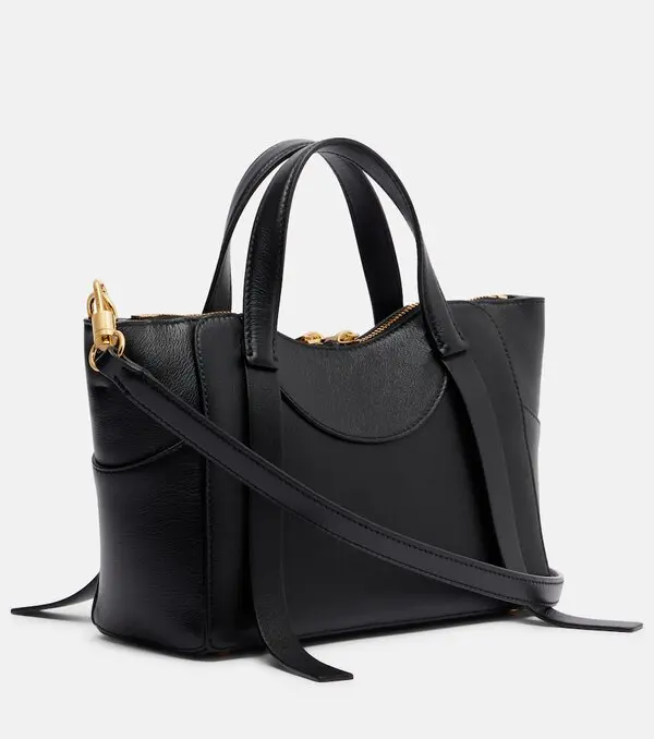 Givenchy The Snatch Small Leather Tote Bag - Black