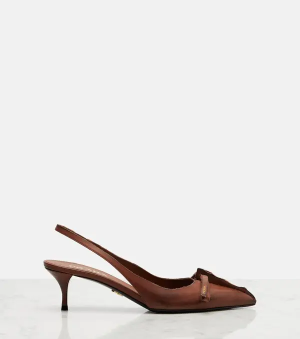 Prada Leather Slingback Pumps