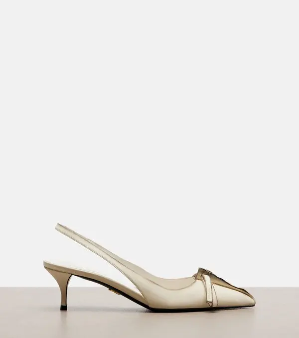Prada Leather Slingback Pumps